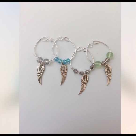 Dining | Angel Wings Wine Charms Wine Glass Accessories | Poshmark